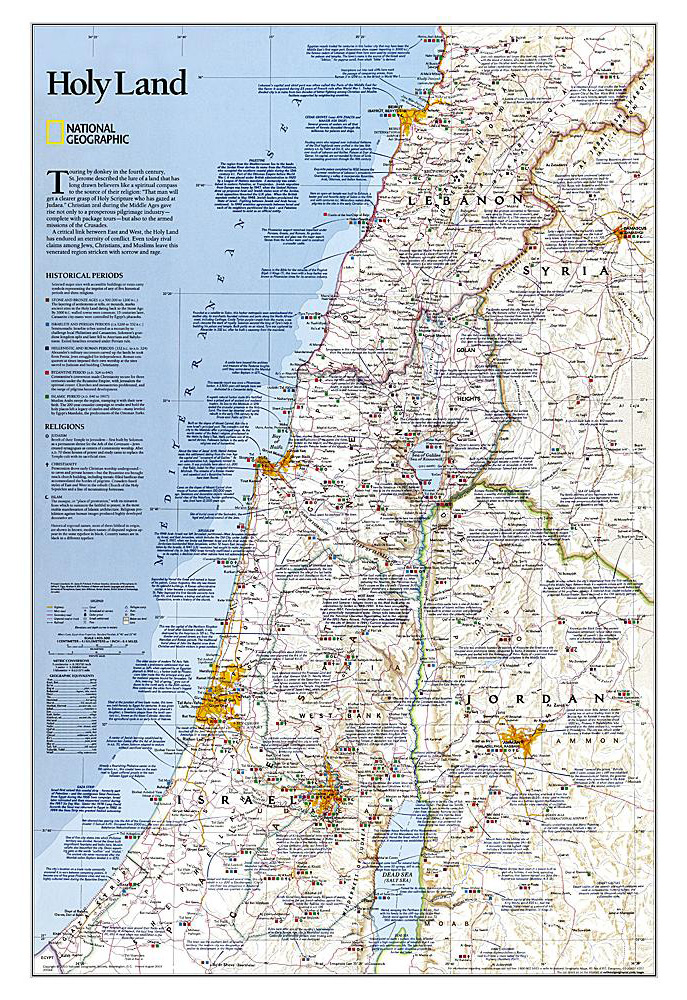 Bible Maps – Best Wall Maps – Big Maps of the USA, Big World Maps ...